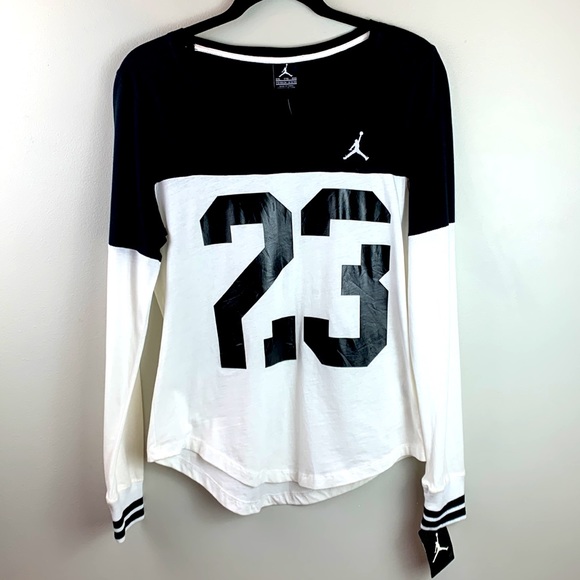 Jordan | Shirts & Tops | Girls Jordan Big 23 Block Tee Shirt New | Poshmark